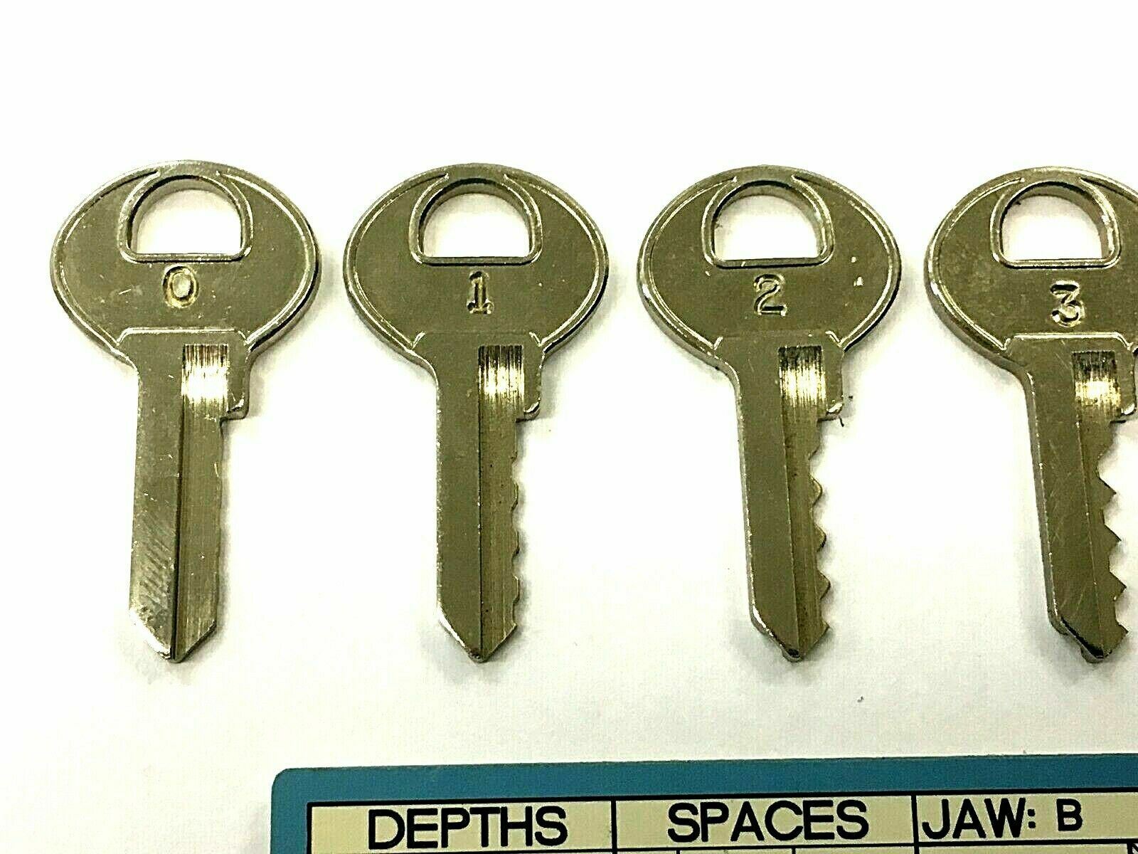 Small Master M2 Space And Depth Keys 4 Cut Blanks HPC C34 Code Card | eBay