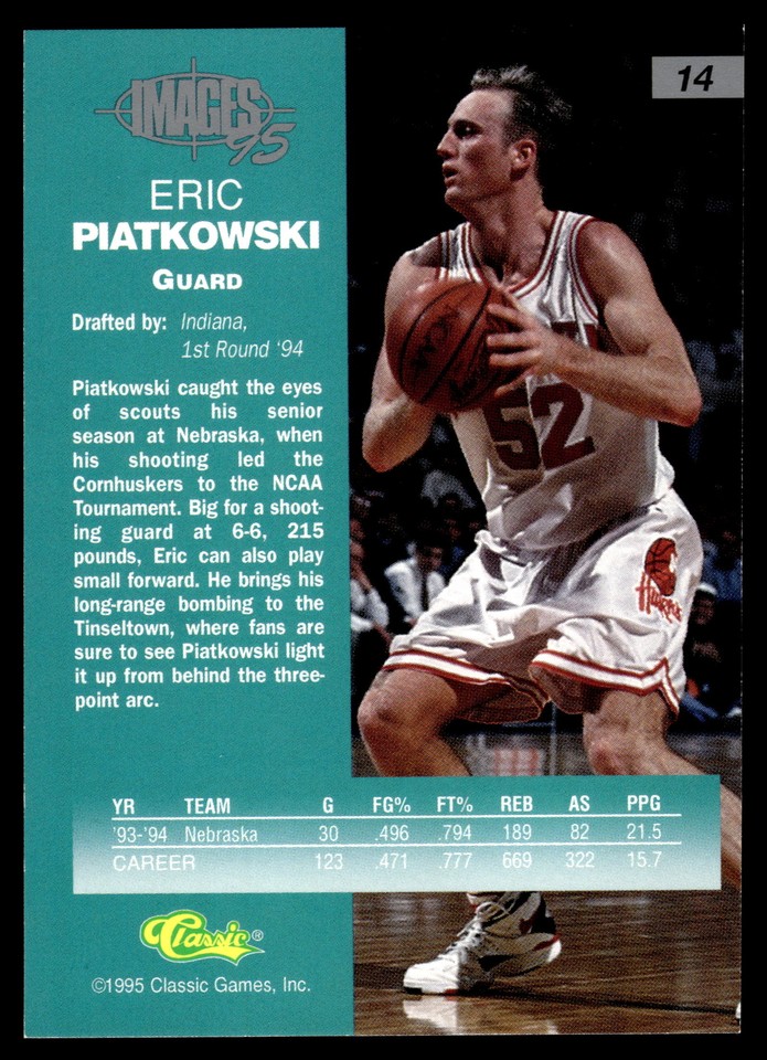 Eric Piatkowski 1995 Classic Images Rookie Card #14 | eBay