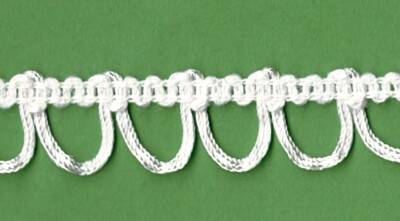 5 Yards 1/2" White Scalloped Loop Trim 41954 | eBay