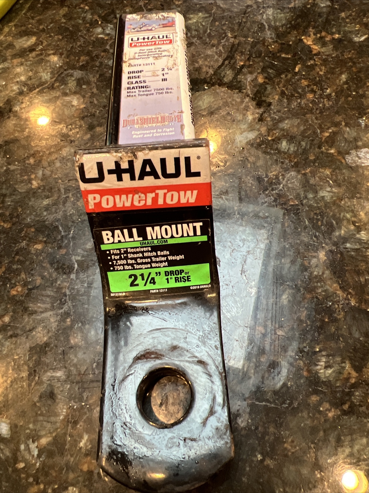 Uhaul Power Tow Used. 2 1/4” drop 7 1/2” length 7500 lb gross trailer ...