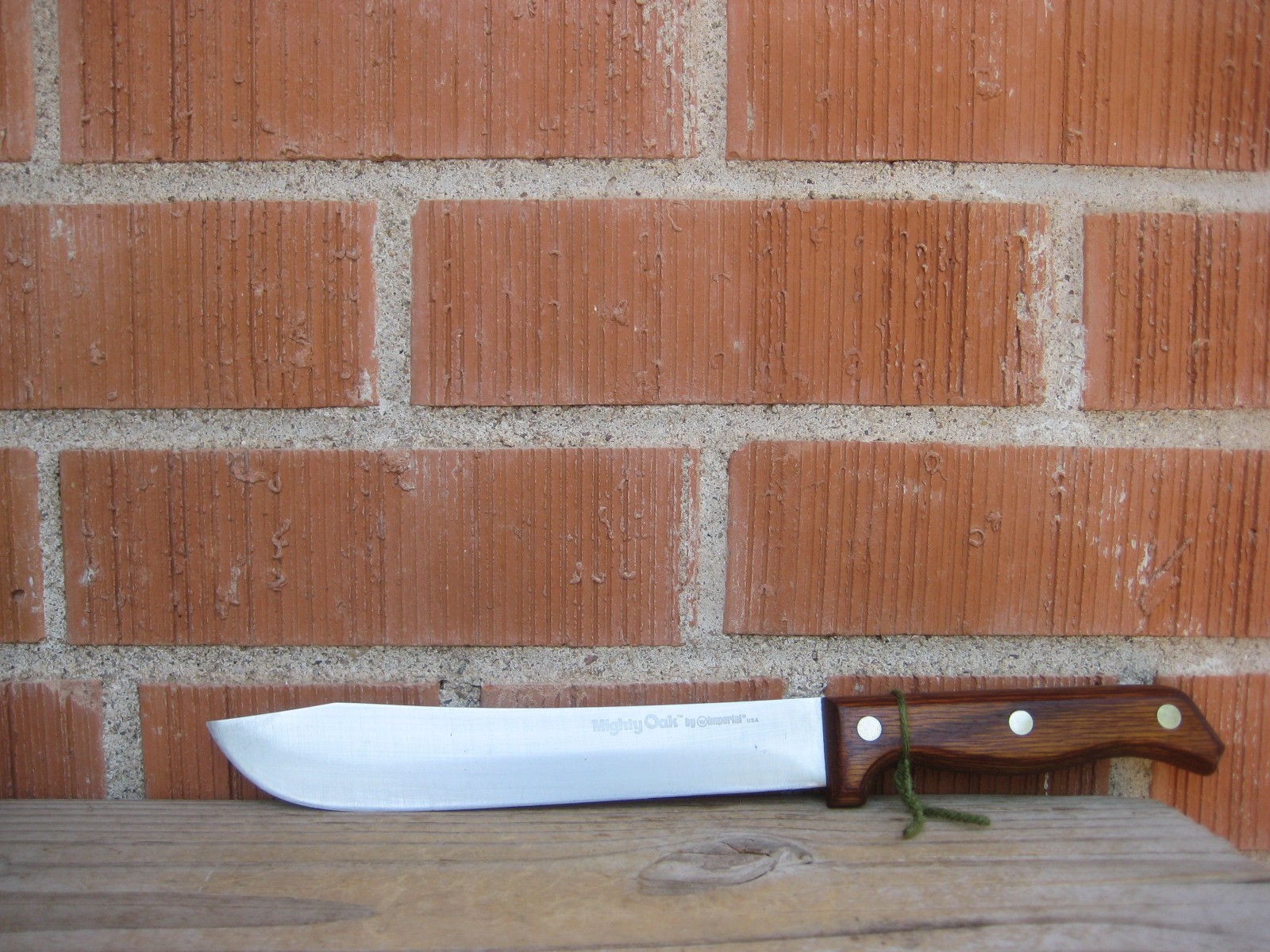 Vintage 8" Blade *** MIGHTY OAK *** Imperial Stiff Stainless Butcher ...