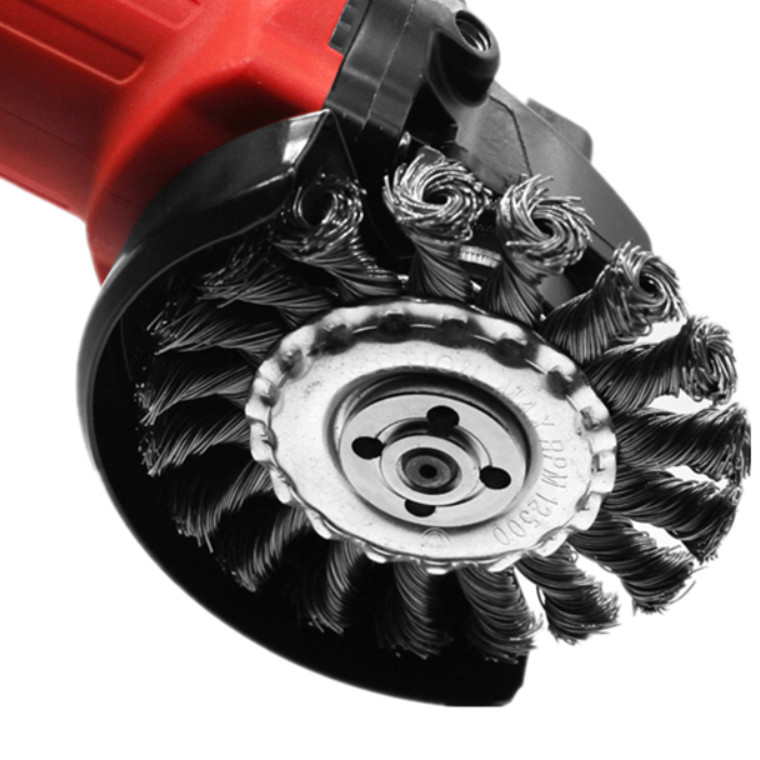 Twist Knot Wire Brush Rotary Steel Wheel Brush For Angle Grinder 100mm ...