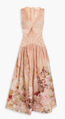 Zimmerman Dancer Lace-paneled Maxi Dress | eBay