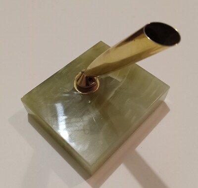 Vintage Sheaffer Fountain Pen Marble/Alabaster Pen Holder | eBay