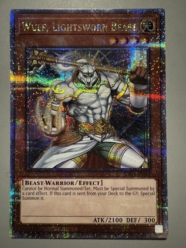 YUGIOH WULF LIGHTSWORN BEAST ASIA ENGLISH CR04-AES15 25TH FOIL QCSR ...
