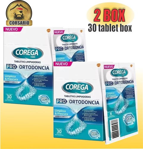 COREGA Pro Orthodontic Cleaning Tablets 30 Units-2 BOX | eBay