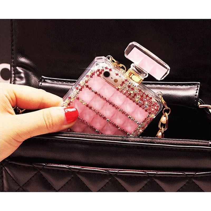 NEW Bling Sparkle Diamonds Perfume Bottle Phone Case For SAMSUNG/ Apple ...