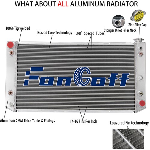 4 Core Radiator For 92-93 Chevy/GMC C2500 C3500 K2500 K3500 6.5L V8 ...