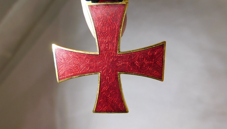 Masonic Freemason Knights Templar Order of Malta Maltese Red Cross Pin ...
