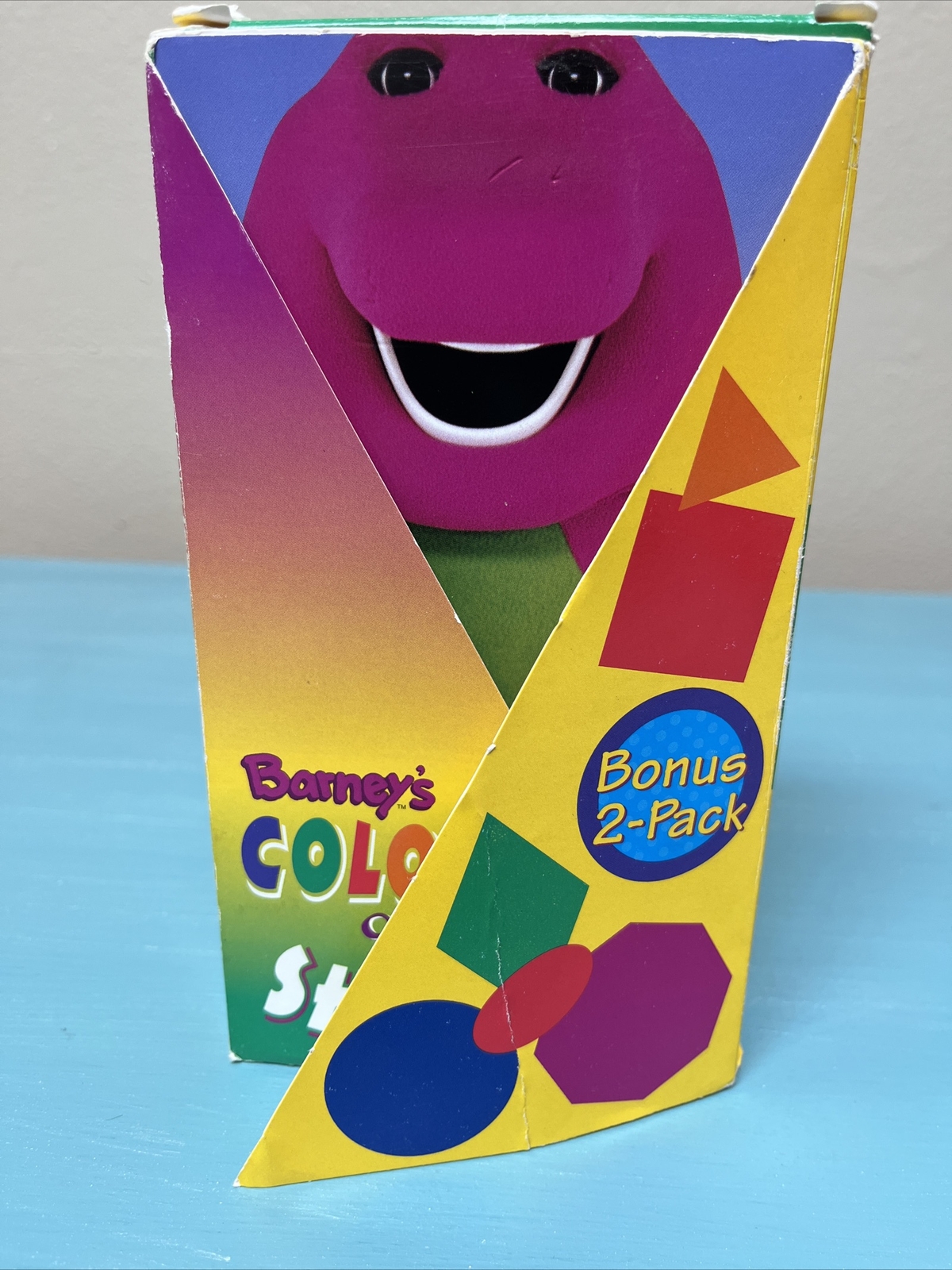 Barney Colors & Shapes Sing-Along Bonus 2-Pack VHS Video Tapes Set ...