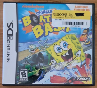 SpongeBob's Boating Bash (Nintendo DS, 2010) Complete W/Manual (93 ...