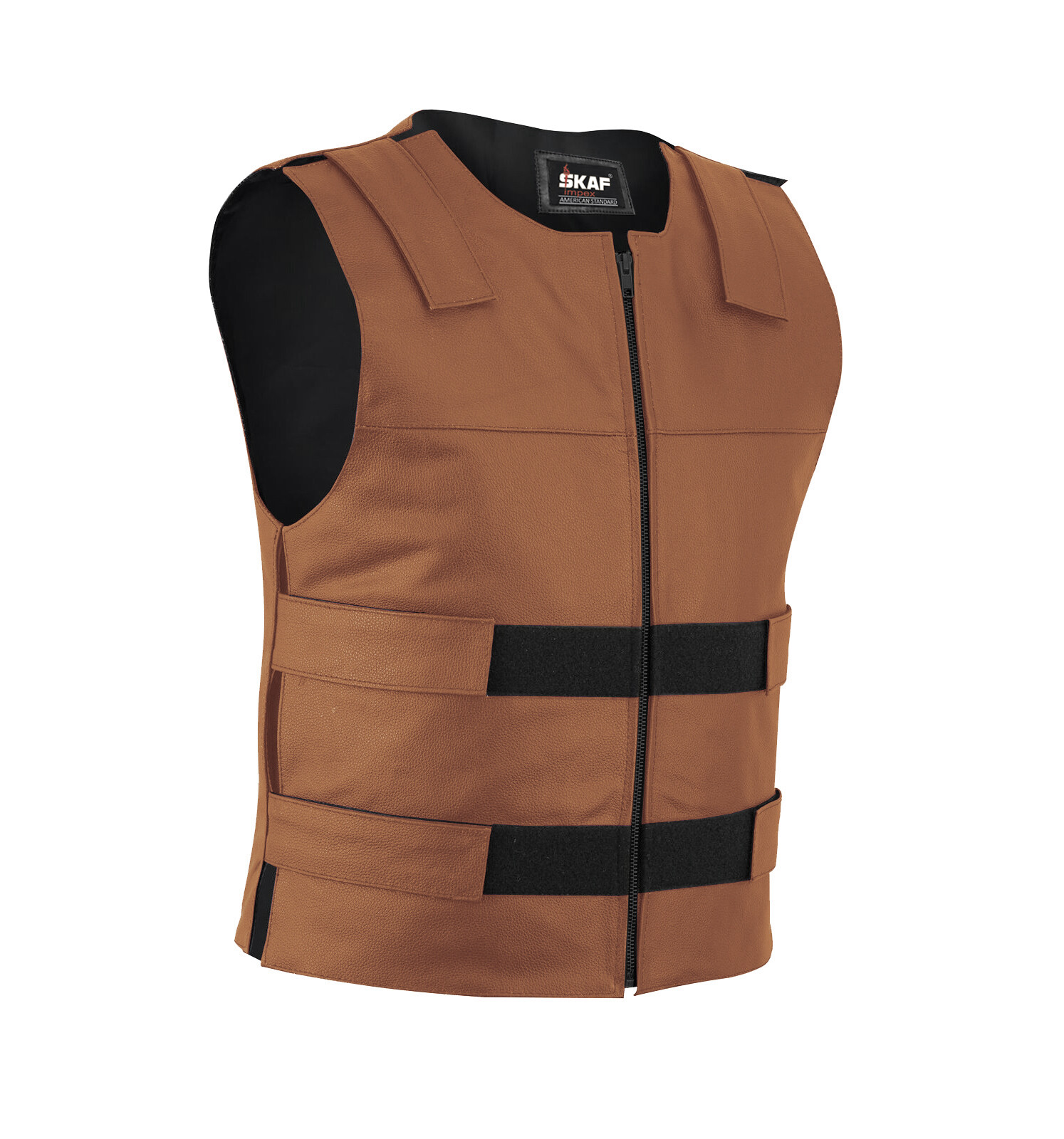 Men Bullet Proof style Leather Motorcycle Vest for bikers Tactical ...