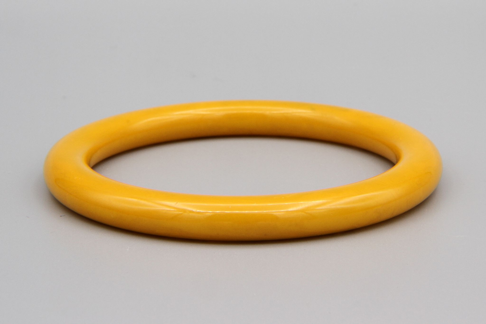 Vintage Stackable Bangle Bracelet, Yellow Bakelite Bangle, Egg Yolk ...