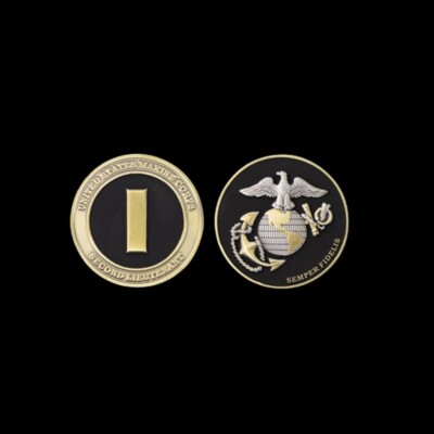 2ND LIEUTENANT US MARINES LT MARINE OCS CHALLENGE COIN GRADUATION PLC ...