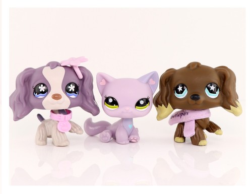 3pc Pet Shop LPS Sitting Cat #1994 Cocker Spaniel Cute Kid Gift lps ...