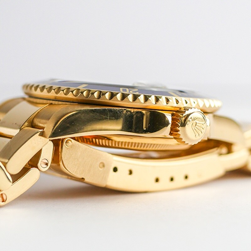 Rolex Submariner Date Sultan Serti Dial Yellow Gold RARE 16618 | eBay