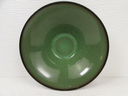 Fusion Wasabi by Gabbay Soup Bowl Green Speckled Center Brown Trim b277 ...