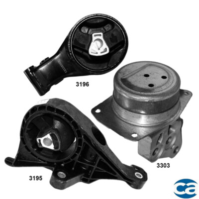 Front, Left & Rear Auto. Transmission Mounts 3Pcs Set for Buick ...