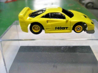 NEW Tyco TCR chassis NEW # 7 Yellow F40-GT Ferrari Body | eBay