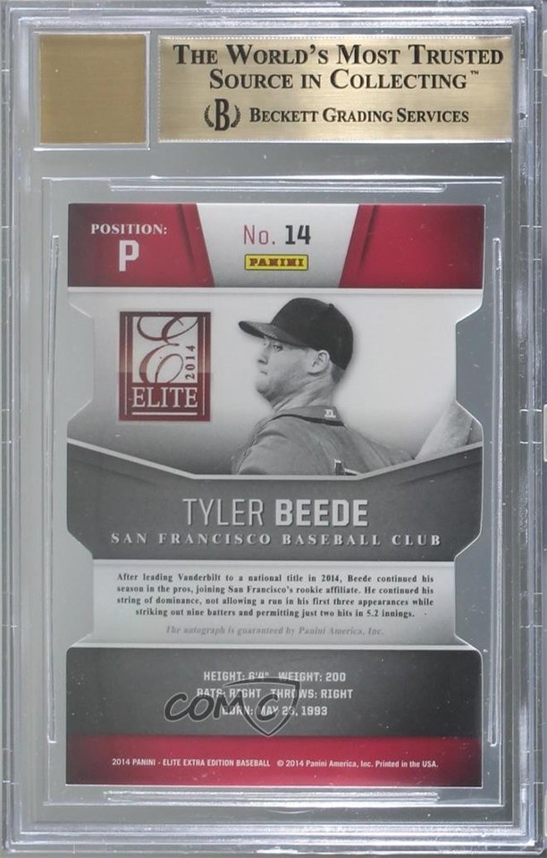2014 Elite Extra Edition Status Emerald Die-Cut Signatures /25 Tyler ...