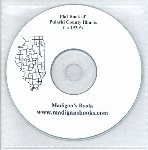 Pulaski Co Illinois IL plat genealogy Mound City land owners history CD ...