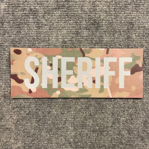US Sheriff Plate Carrier Multicam Call Sign Reflective Vinyl Patch ...