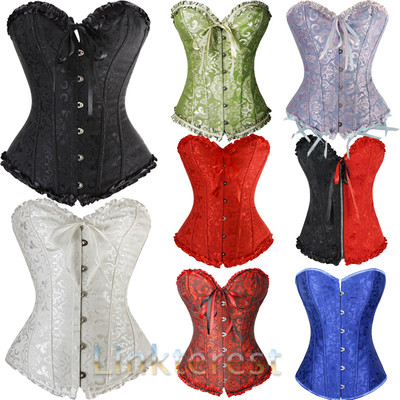 Plus Size Lingere 3X 4X 5X 6X 6 Colors Corset Bridal Wedding Lingerie ...