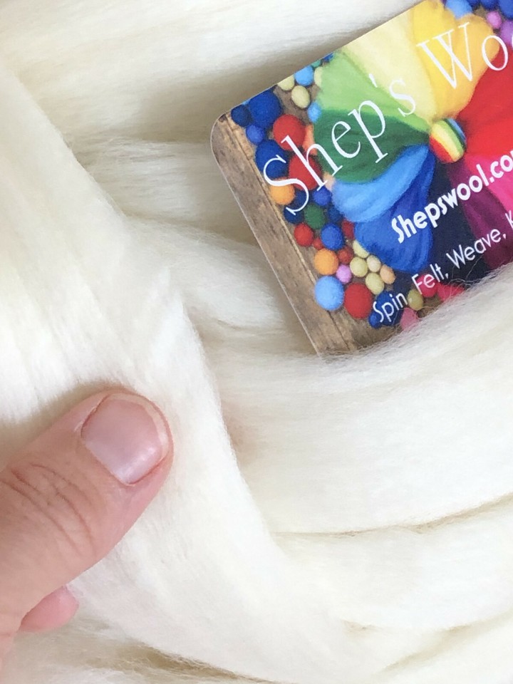 Wool Roving, 8 lbs wool roving bulk, White wool roving, spin wool ...