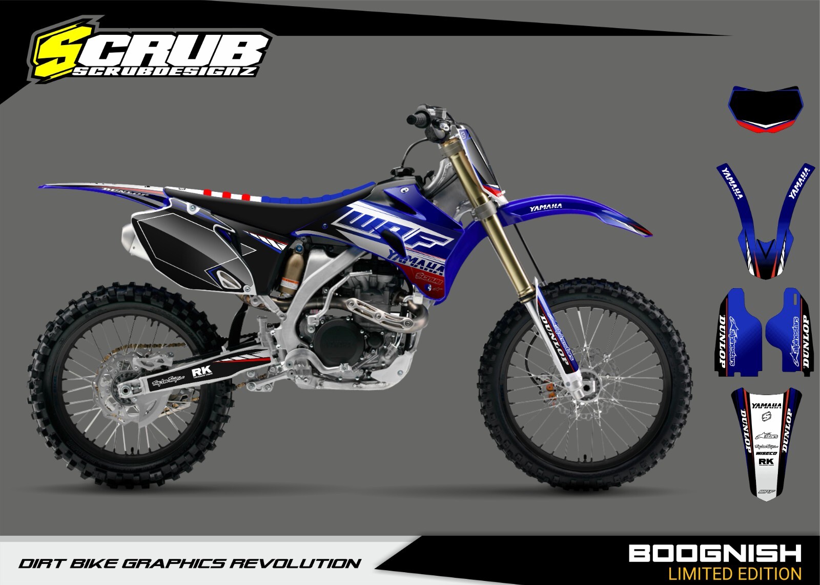 Plastics + graphics Yamaha WR250F 2007-2014 WR450F 2007-2011 applied | eBay