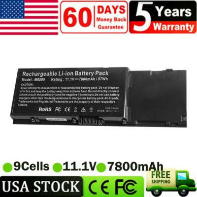 8M039 Battery for Dell Precision M2400 M4400 M6400 M6500 C565C 03M190 9 ...