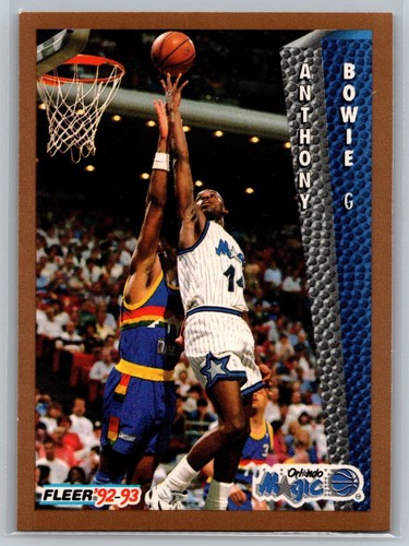 Anthony Bowie 1992-93 Fleer BASKETBALL #159 Orlando Magic | eBay