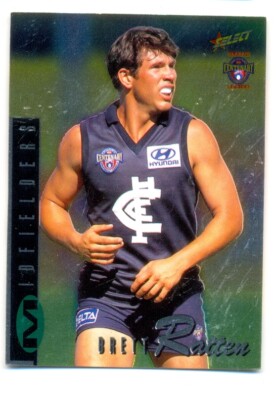 1996 Select Centenary Classic Metal Foil card 19 Brett Ratten - Carlton ...