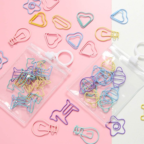 Stationery Metal Paper Clip Binding Supplies Small Bookmark Cartoon ...