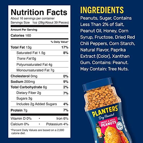 Planters Salted Peanuts Nutrition