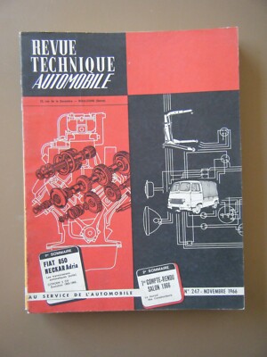 REVUE TECHNIQUE-FIAT 850 NECKAR ADRIA-NOVEMBRE 1966 | eBay