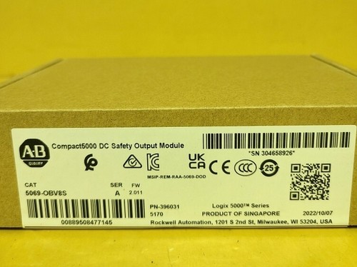 Buy 2022 New Sealed Allen Bradley 5069-OBV8S A Compact I/O 8-Ch Safety ...