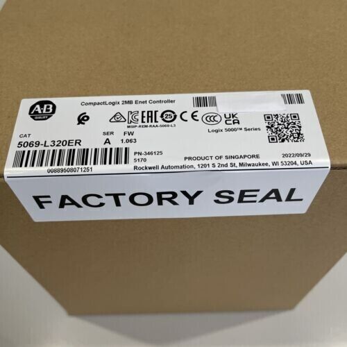 New Sealed AB 5069-L320ER /A CompactLogix 5000 Controller Surplus ...