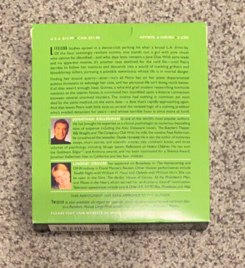 Twisted by Jonathan Kellerman - Audiobook on CD (Abridged - 5 Discs) | eBay