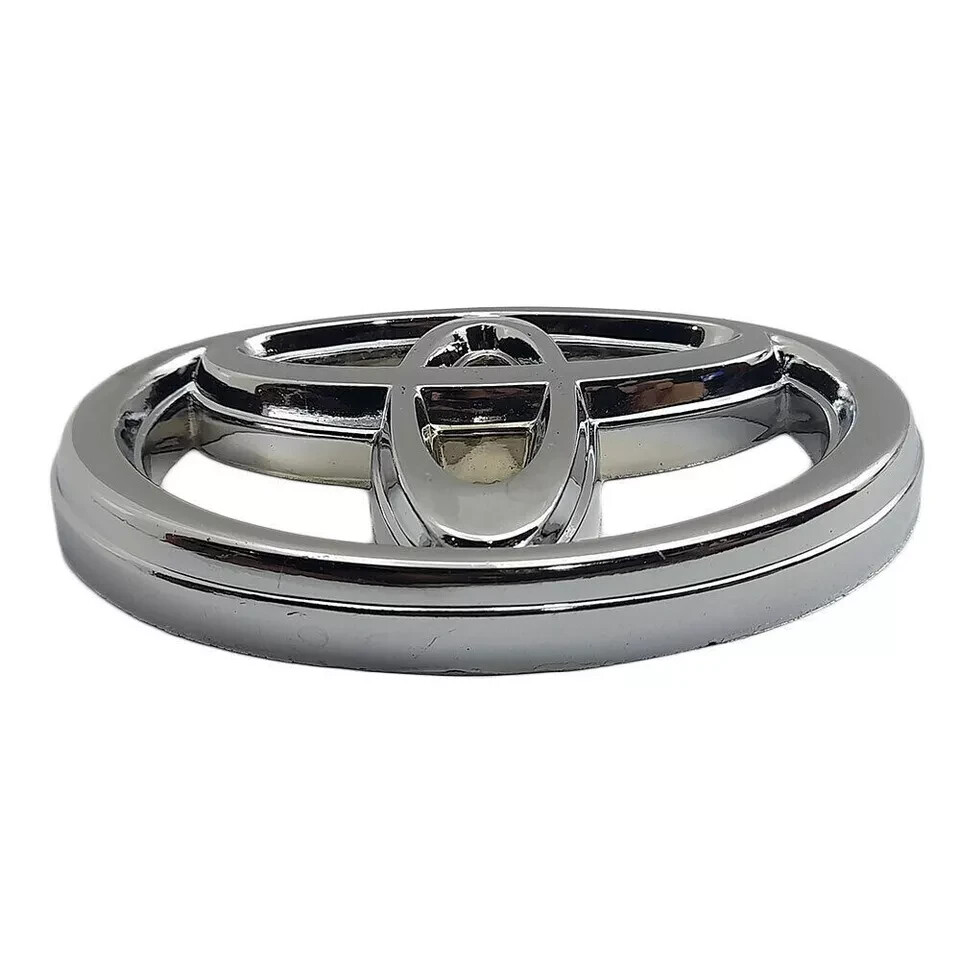 Toyota Front Grille Emblem Logo Badge Chrome 11cm | Silver | OE