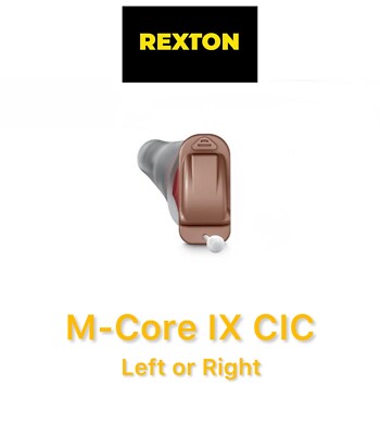 Rexton M-Core 20 CIC Hearing Aids SINGLE with Accessories & Programming ...