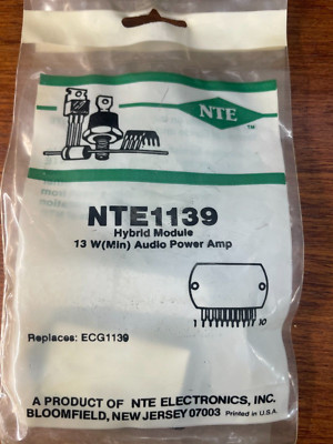 (1) NTE NTE1139 Integrated Circuit Hybrid Module 13W Audio Power Amp | eBay