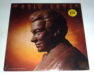 "STILL SEALED" VINYL LP by MARIO LANZA "PURE GOLD" (1980) RCA ANL1-2847 ...