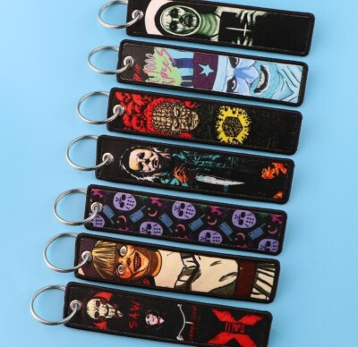 20pcs Anime mix Key Tag Keychain Keychain For Car Keys Backpack Key ...