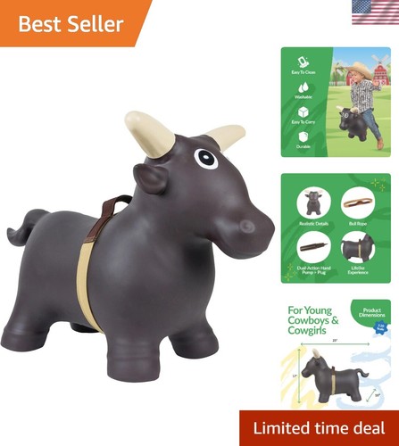 Lil’ Bucker Inflatable Rodeo Bull Toy for Kids Aged 18 Months to 3 ...