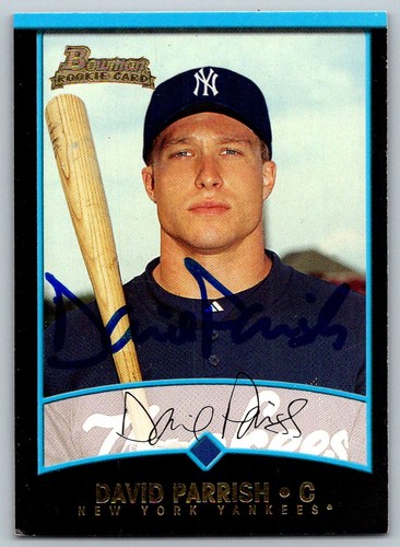 2001 Bowman #329 David Parrish SIGNED New York Yankees | eBay