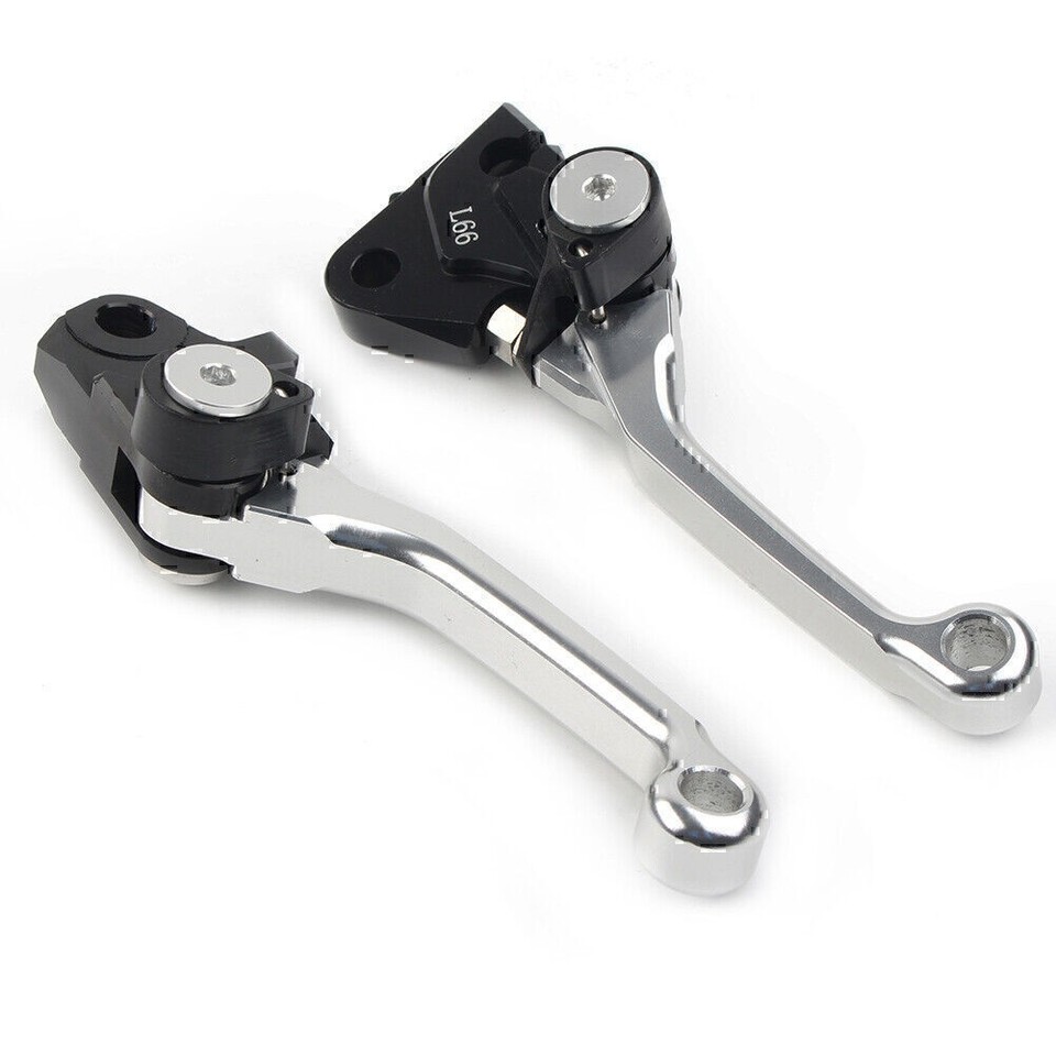 1 Paar Silber Pivot-Bremskupplungshebel für Yamaha YZ250F YZ426F YZ450F ...