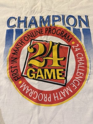 Vintage 2000s Y2K Math Game 24 T Shirt Large | eBay
