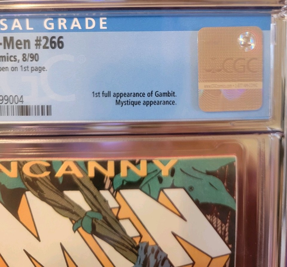 Uncanny X-Men 266 Gambit -Marvel, 1990)- CGC 9.6 WP Rubenstein signed ...