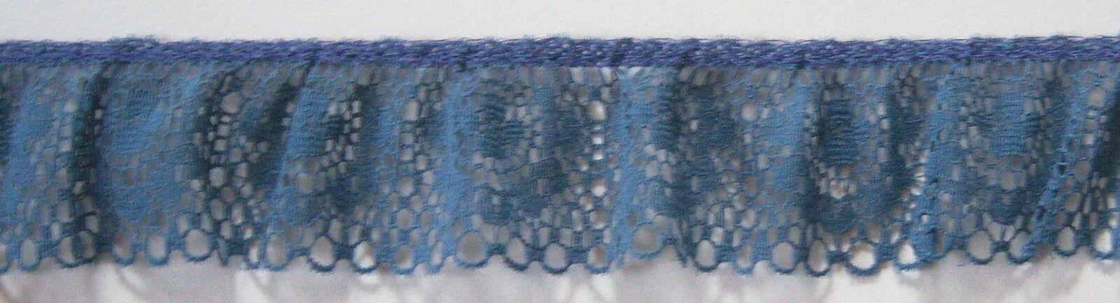 3 Yds. Slate Blue Nylon 1 1/2" Ruffled Scalloped Lace LG-615s | eBay
