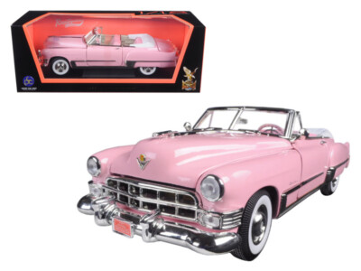 1949 Cadillac Coupe DeVille Convertible Pink 1/18 Diecast Model Car by ...